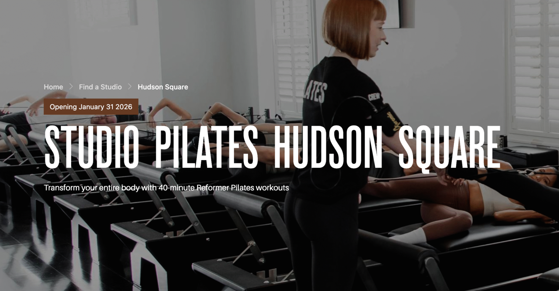 Studio Pilates Hudson Square - Hudson Square Business Improvement District